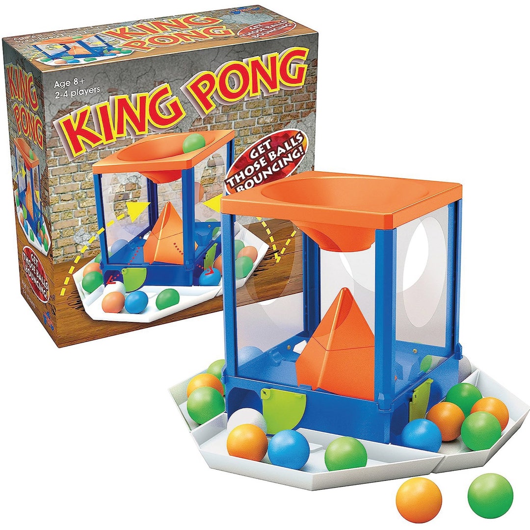 King Pong Game Family Fun Action Ball Game - Etsy