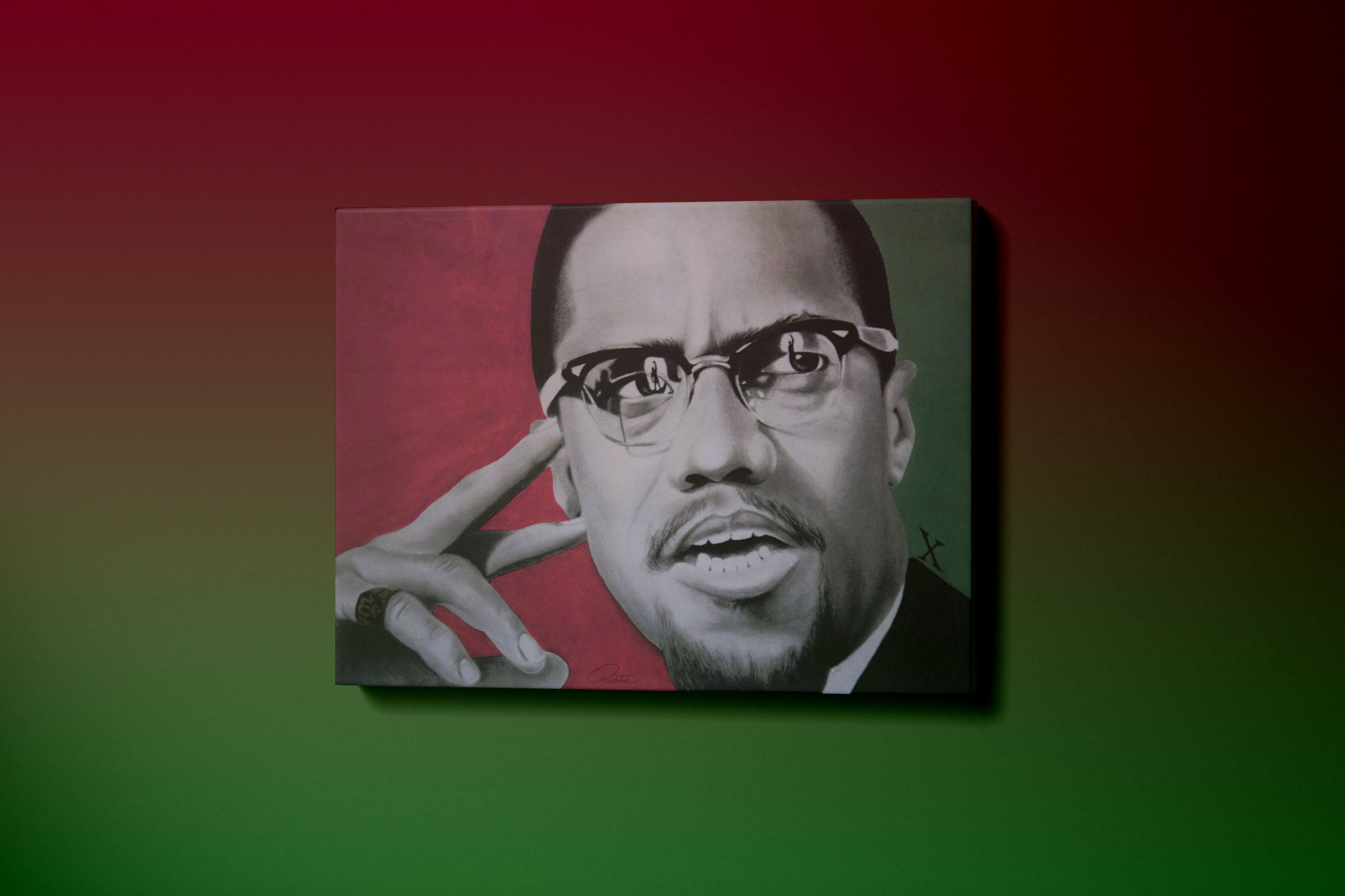 Simple Malcolm X Drawing