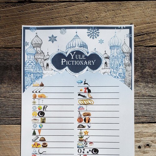 Printable Yule HP Games - Etsy