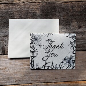 Printable Halloween Thank You Card - Etsy