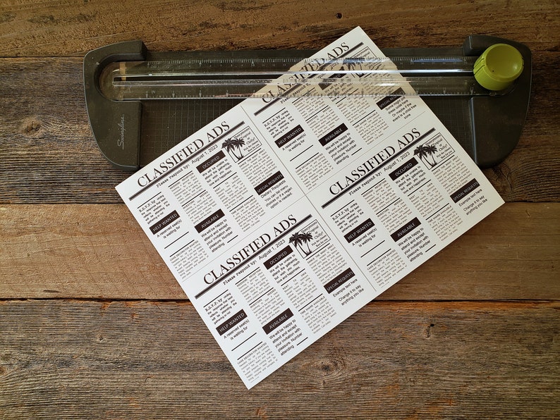 Printable Newspaper Invitation With RSVP Card - Etsy