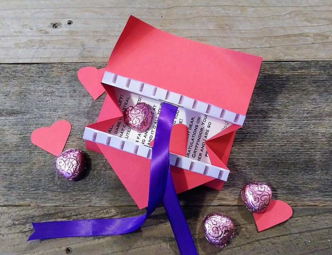 Printable Howler Card Box (editable) - Etsy