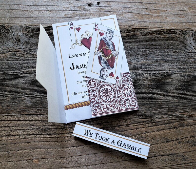 Playing Card Invitation printable/editable - Etsy