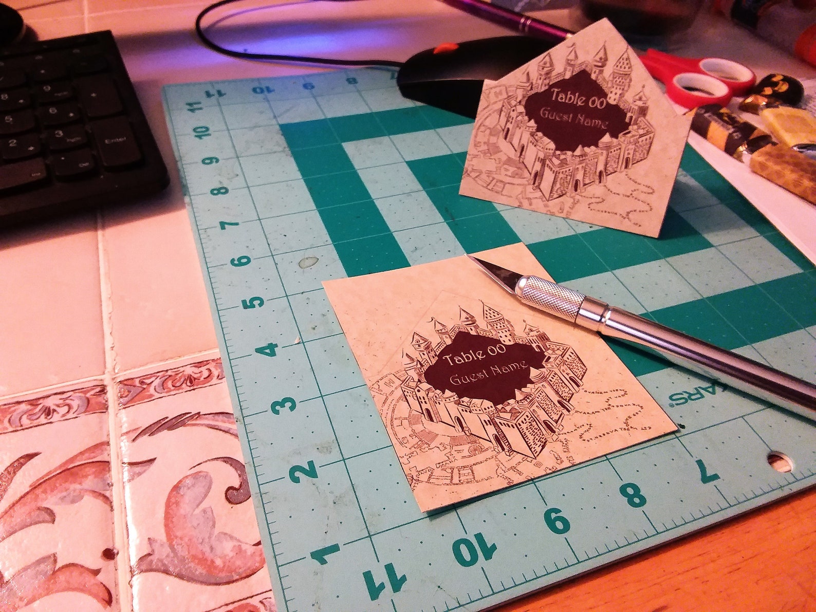 Printable Wizards's Map Place Cards editable Text - Etsy Canada