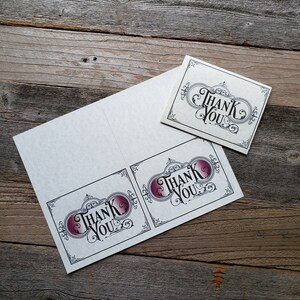 Printable Elegant Victorian Thank You Card - Etsy