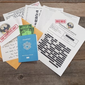 Printable Spy Games - Etsy