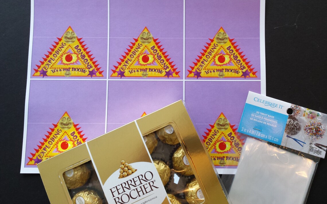 Printable Wizard Bonbon Treat Bag Topper | Etsy