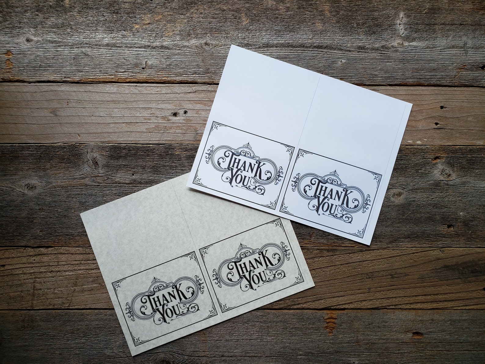 Printable Elegant Victorian Thank You Card - Etsy