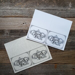 Printable Elegant Victorian Thank You Card - Etsy