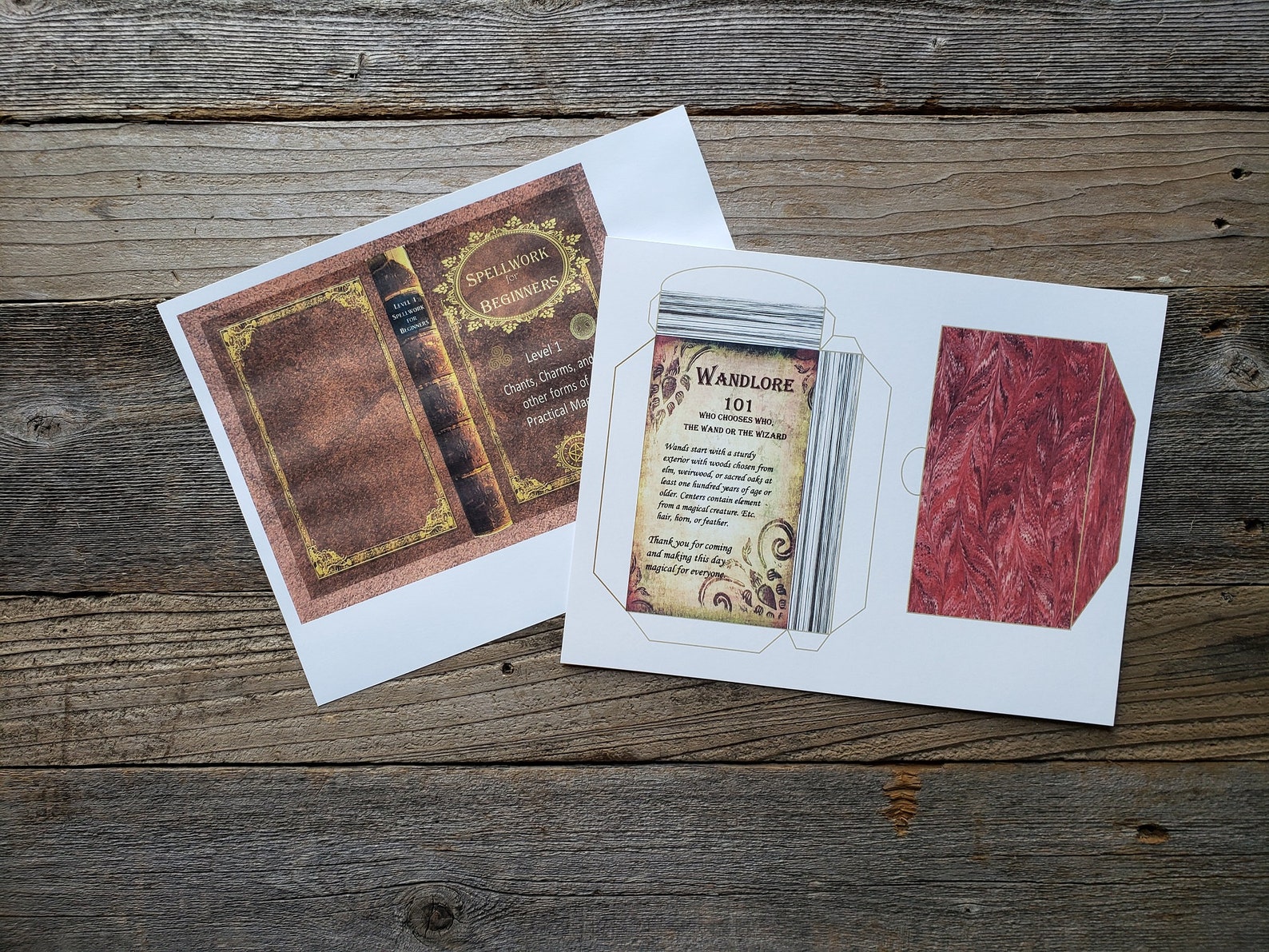 Printable Spellbook Favor editable Text | Etsy