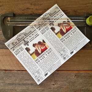 Printable Newspaper Invitation With RSVP Card - Etsy