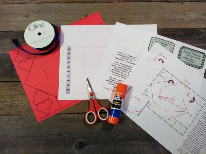 Printable Howler Card Box (editable) - Etsy