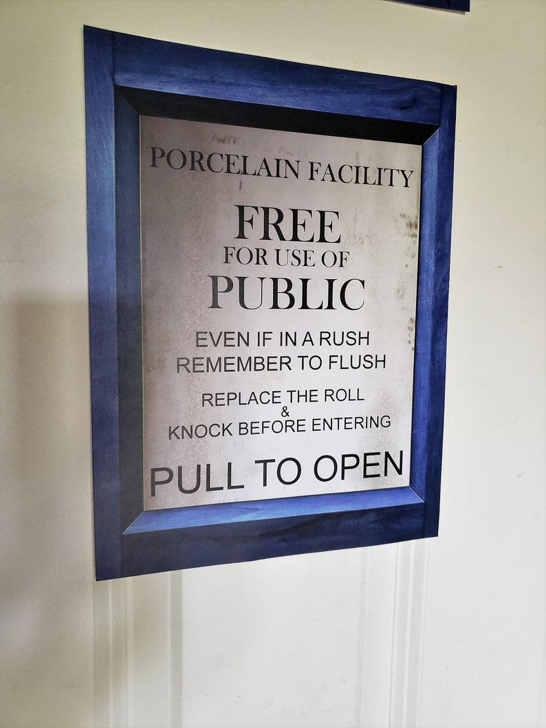 Printable Doctor Who Inspired Sign - Etsy