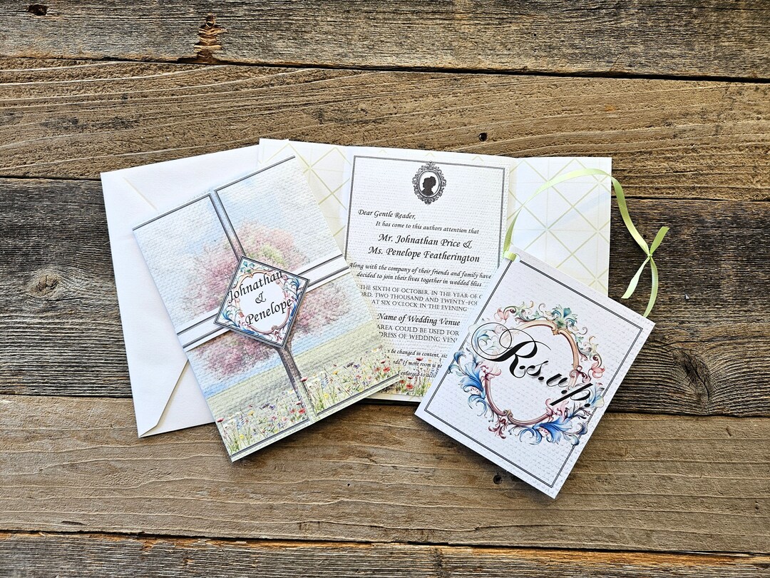 Printable Regency Inspired Invitation With RSVP Dance Card (editable ...