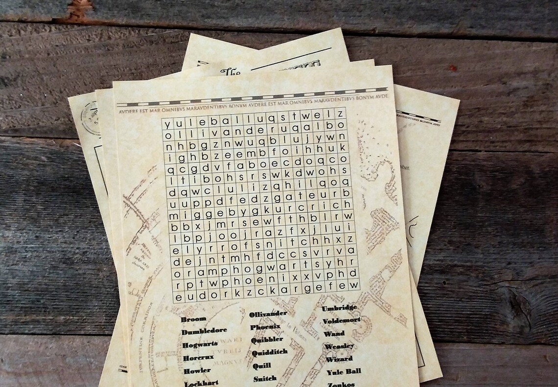 Printable HP Wizard Party Games & Quizzes - Etsy Canada