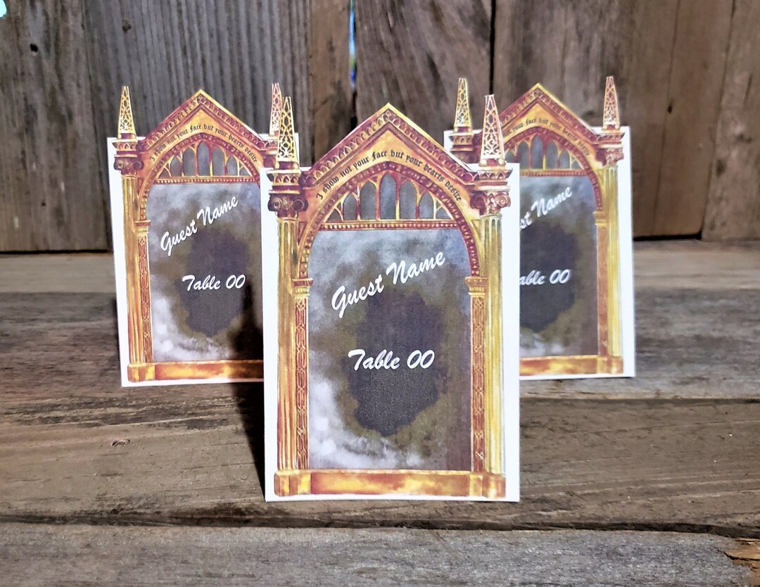 Printable Wizards Mirror Placecards (editable) - Etsy