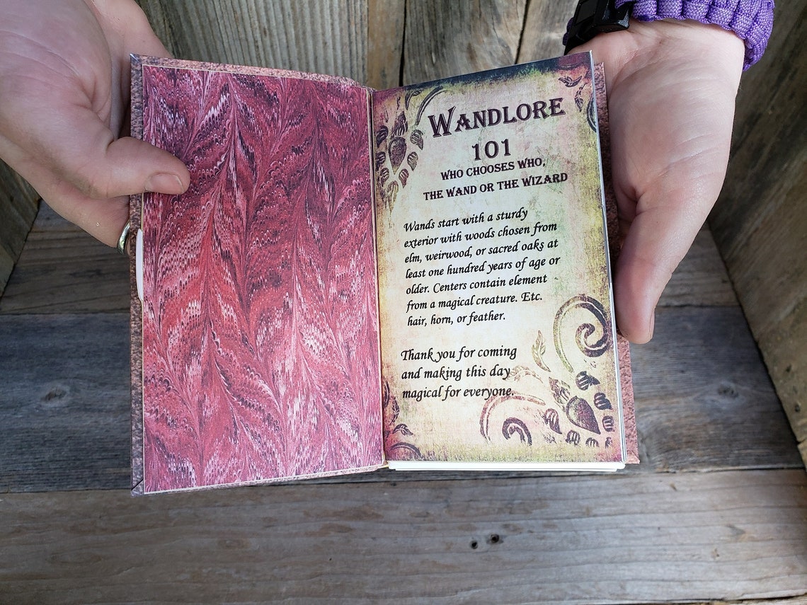 Printable Spellbook Favor editable Text | Etsy