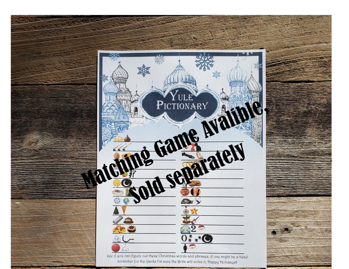 Printable Yule HP Games - Etsy