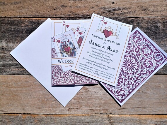 Playing Card Invitation printable/editable - Etsy