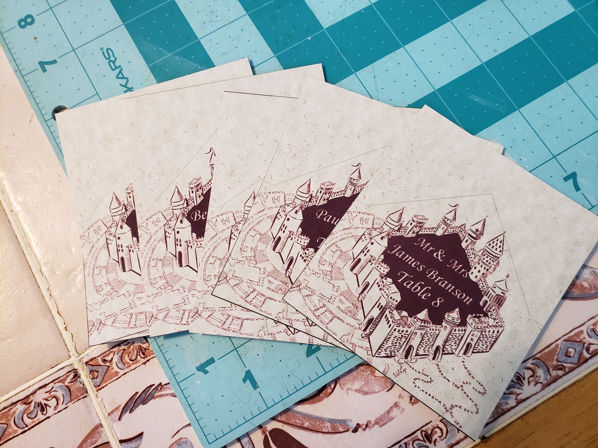 Printable Wizards's Map Place Cards editable Text | Etsy Canada