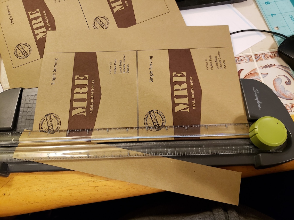 Printable MRE Lunchable Label editable - Etsy