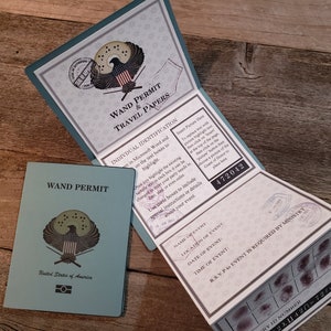 Printable Wand Permit Invitation (editable Text) Insert Your Own ...