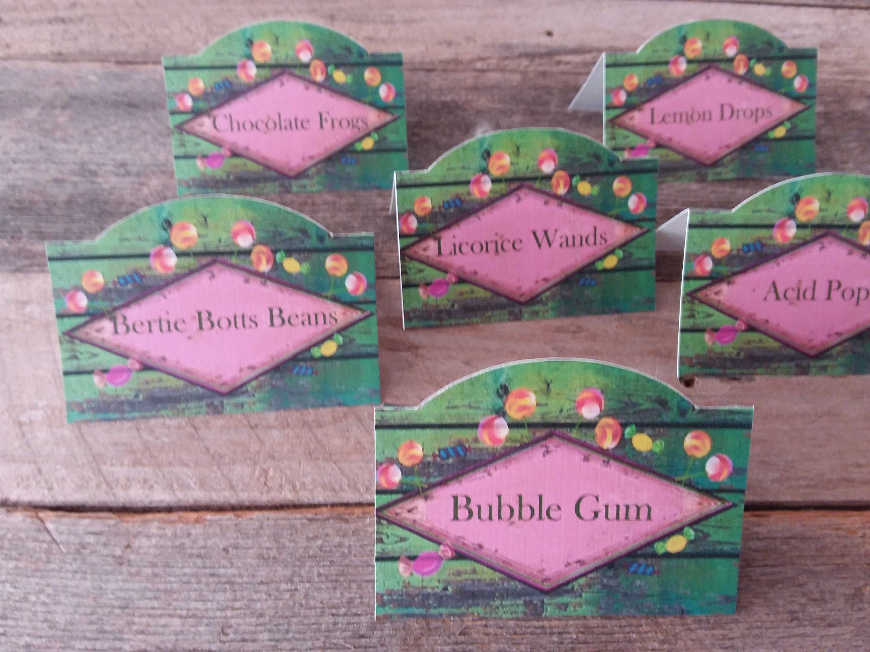 Printable Wizard Candy Table Signs editable Text | Etsy