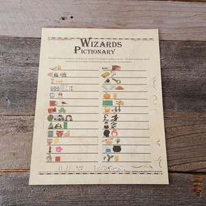 Printable Wizards Pictionary Party Game - Etsy