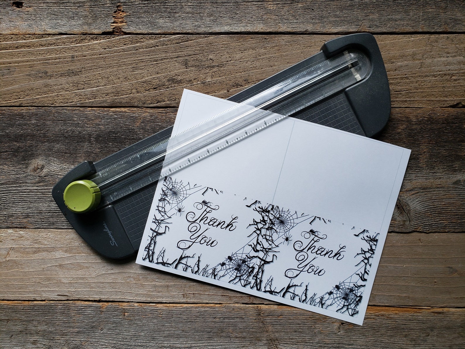 Printable Halloween Thank You Card - Etsy