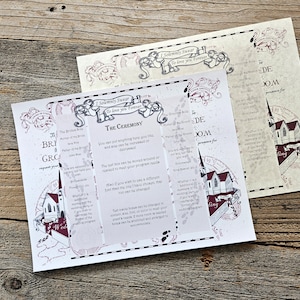 Printable Wizard Church Wedding Program Letter/a4 (editable Text) - Etsy