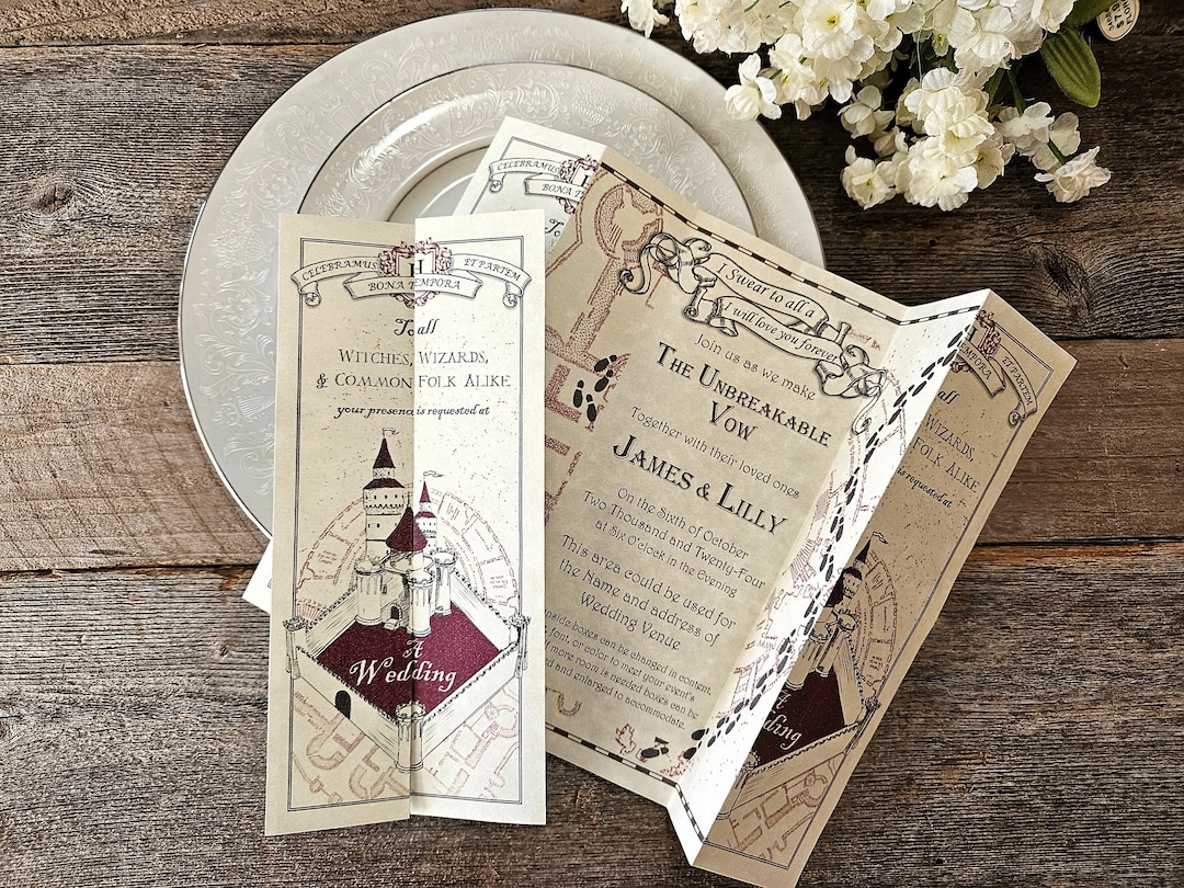 Printable Wedding Castle Map Invitation- Letter/a4 - Etsy