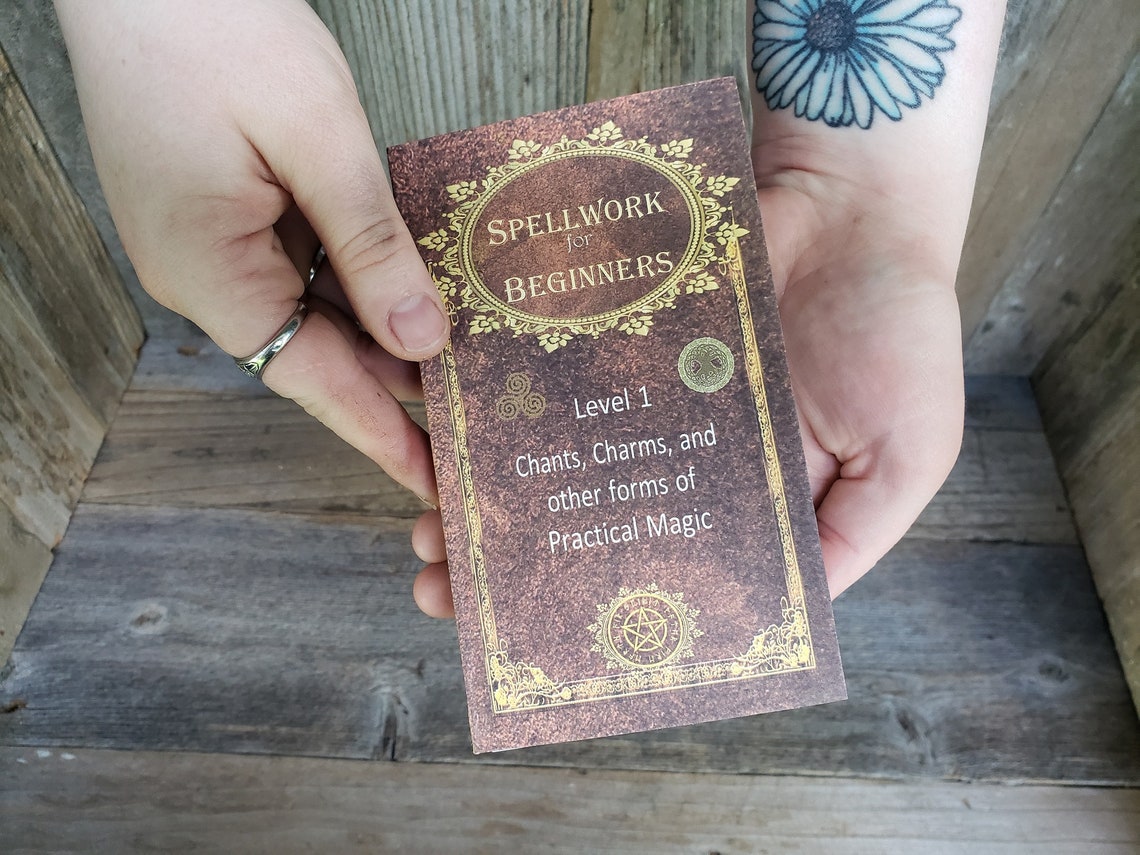 Printable Spellbook Favor editable Text | Etsy