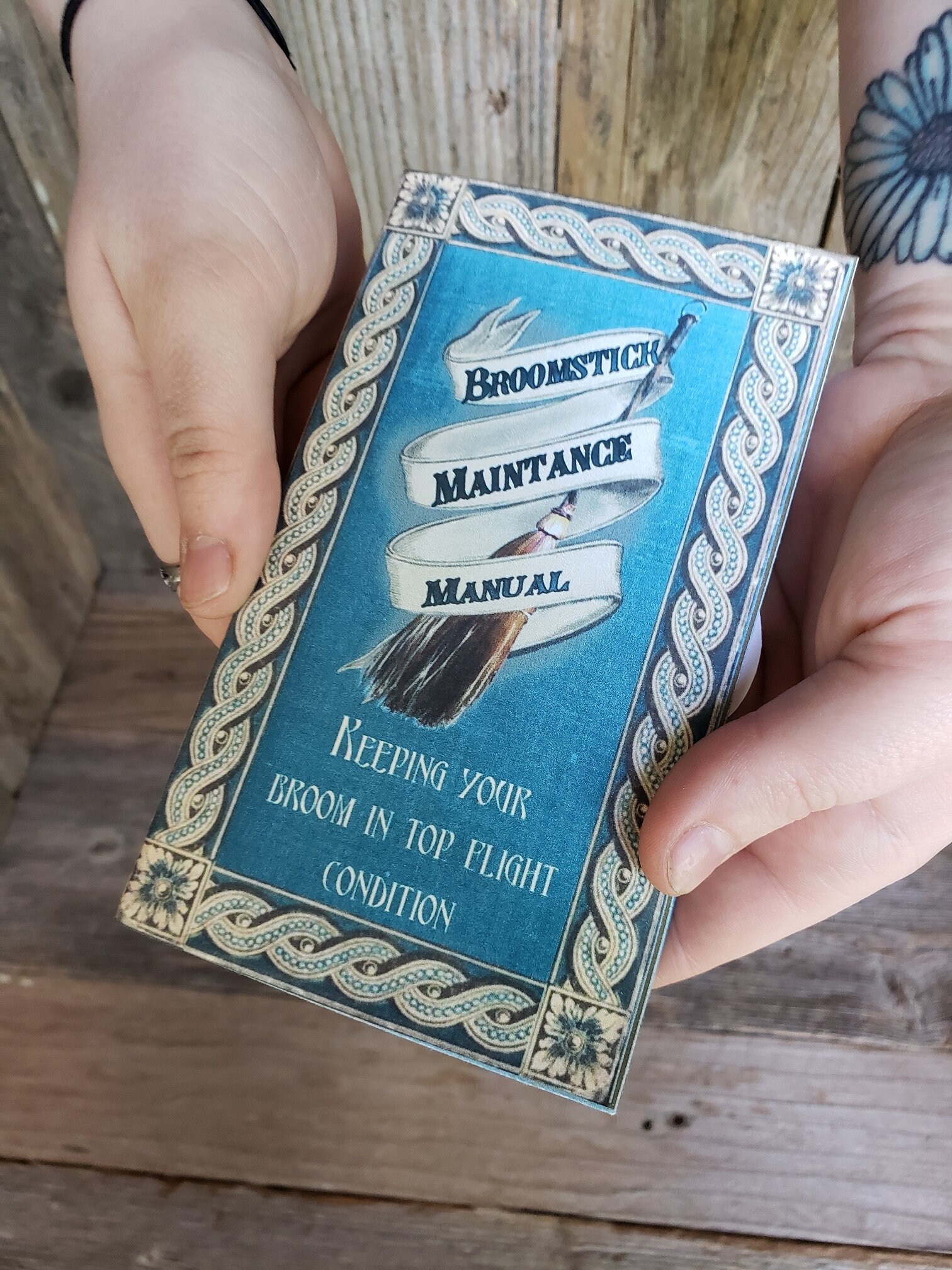 Printable Broomstick Book Favor editable text | Etsy