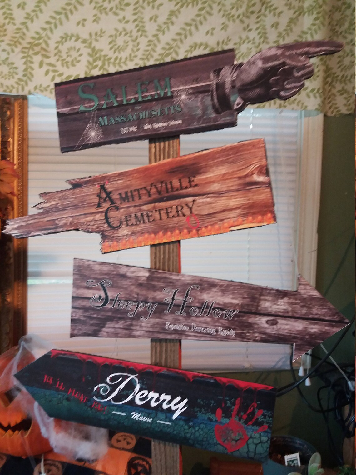 Printable Halloween Direction Signs - Etsy