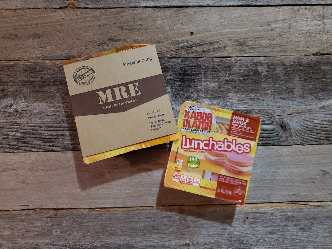 Printable MRE Lunchable Label (editable) - Etsy