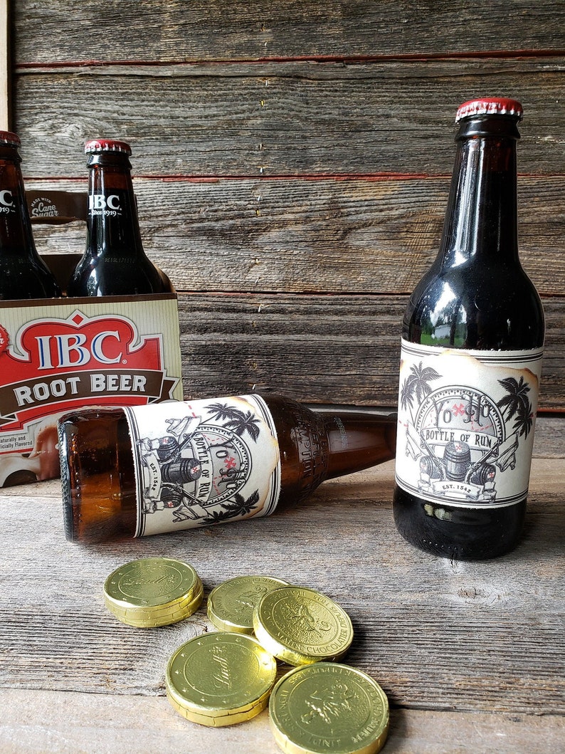 Printable Pirate Bottle label | Etsy