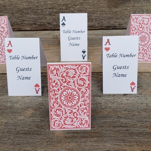 Printable Playing Card Placecard (editable) - Etsy