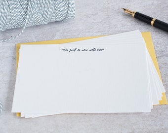 Just a Note Cards | Etsy
