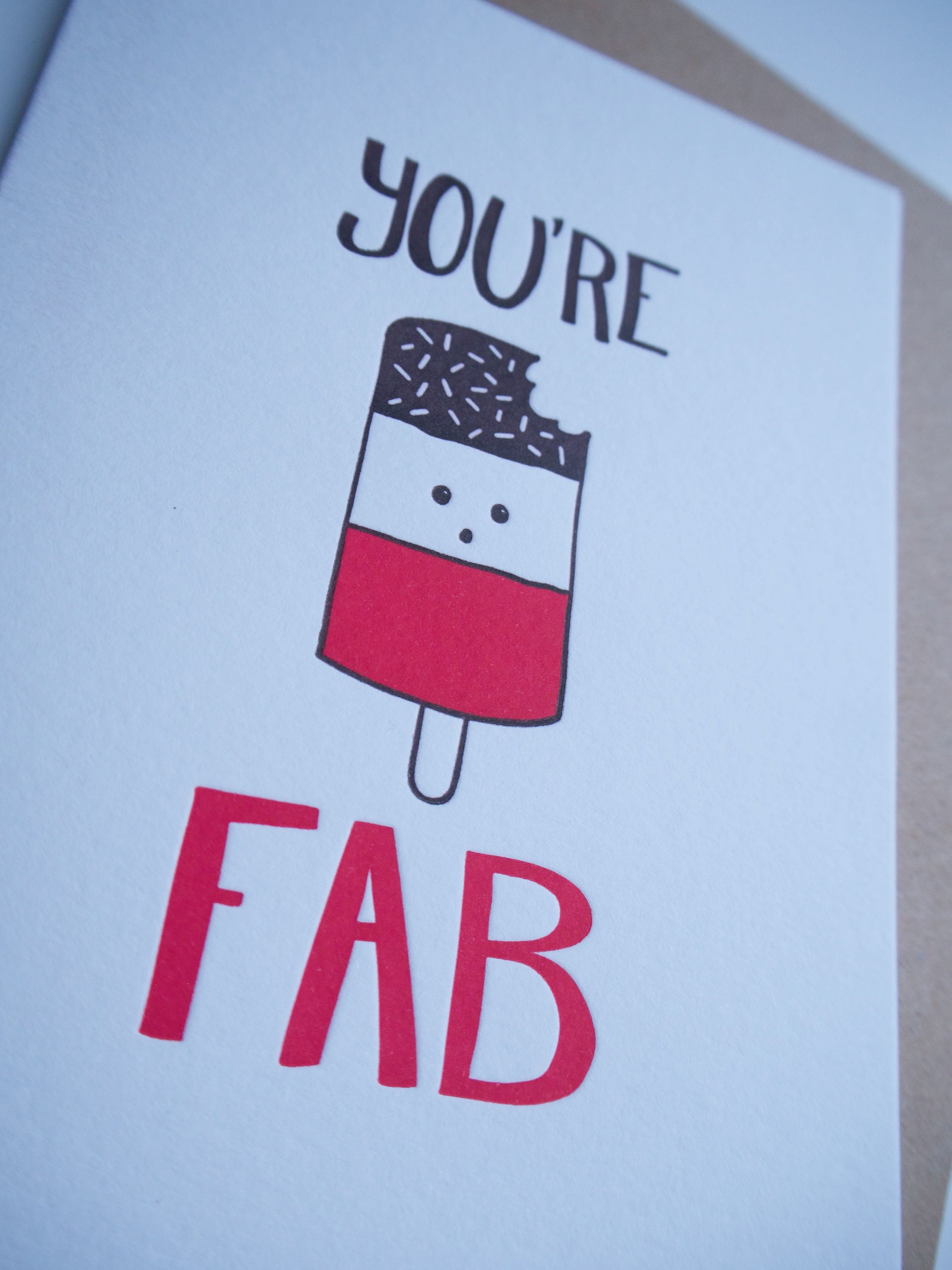 You're Fab Card | Birthday Card | General Greeting Card — Little Paper Soul
