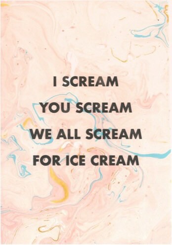 We All Scream for Ice Cream A3 Screenprint - Etsy