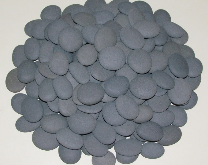 100 Satiny Smooth & Flat Basalt Beach Stones 1 1/22 for Engraving ...