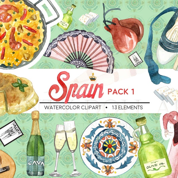 Spanish Clipart - Etsy