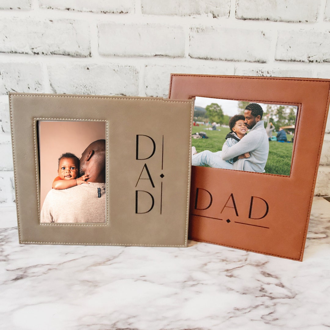 Fathers Day Picture Frame Personalized Father Picture Frame Vegan ...