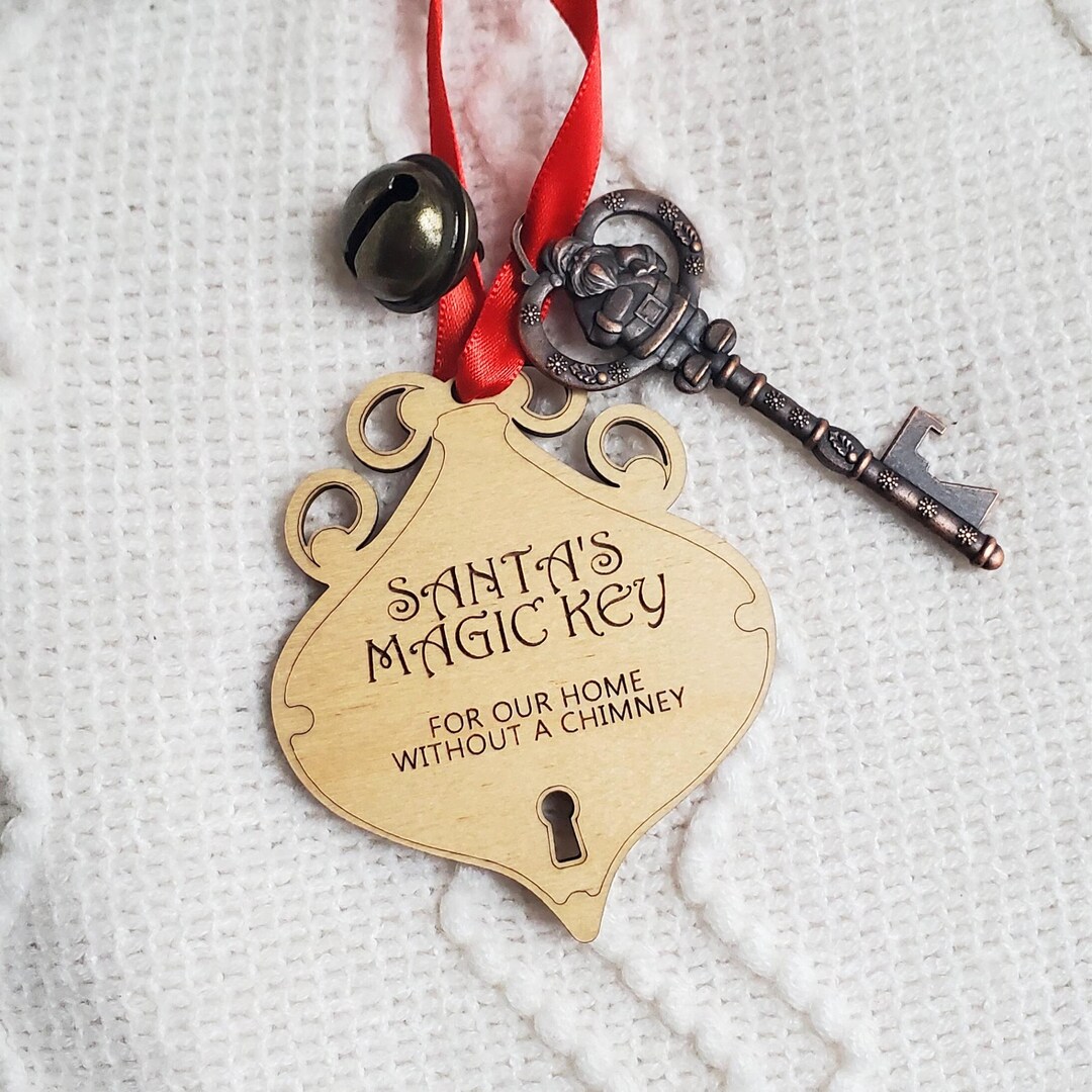 Santa’s Magic Key Laser Cut Ornament Santa Key House Without A Chimney ...