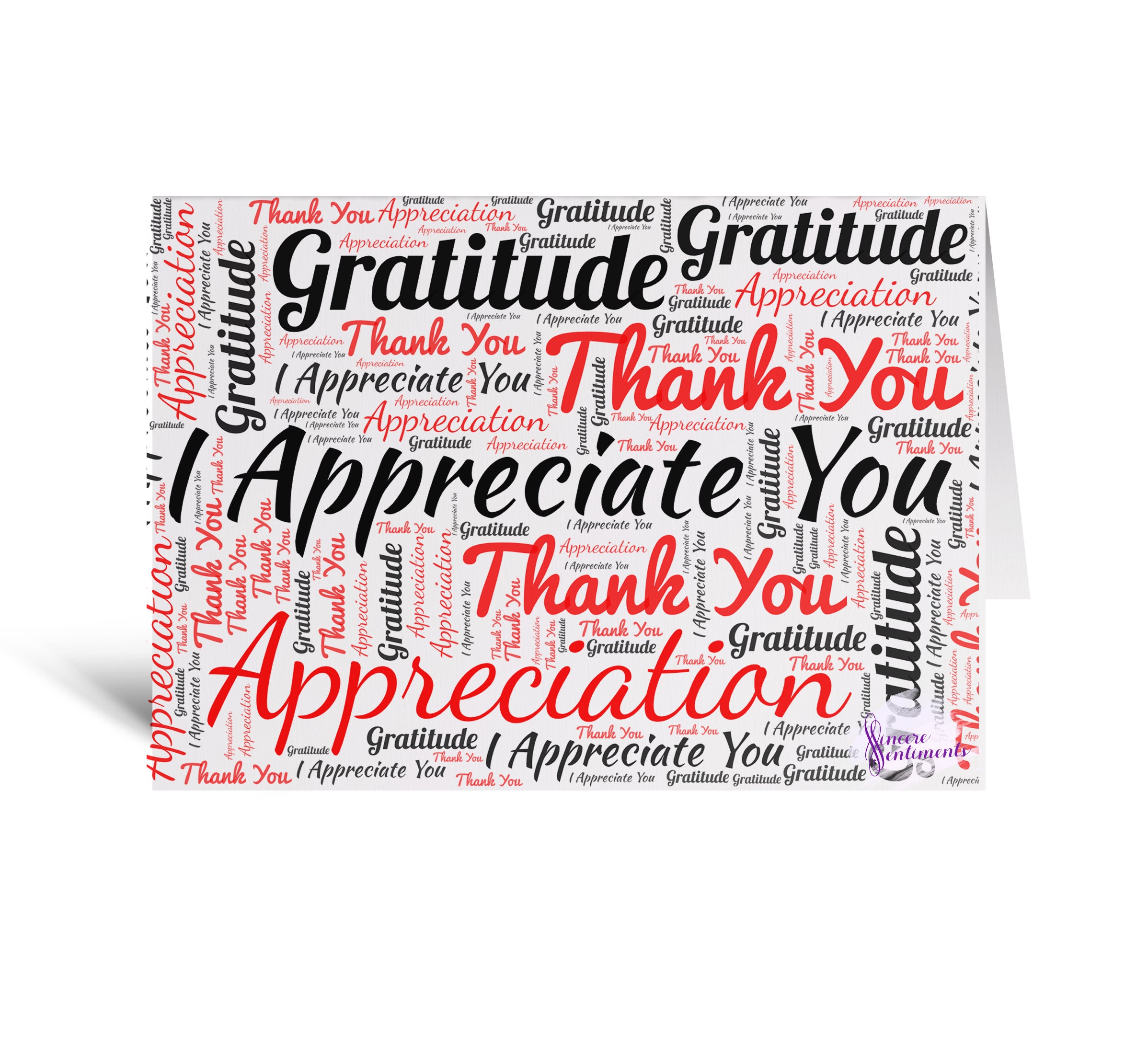 Gratitude Thank You I Appreciate You Greeting Card | Etsy Gratitude Thank You I Appreciate You Greeting Card | Etsy