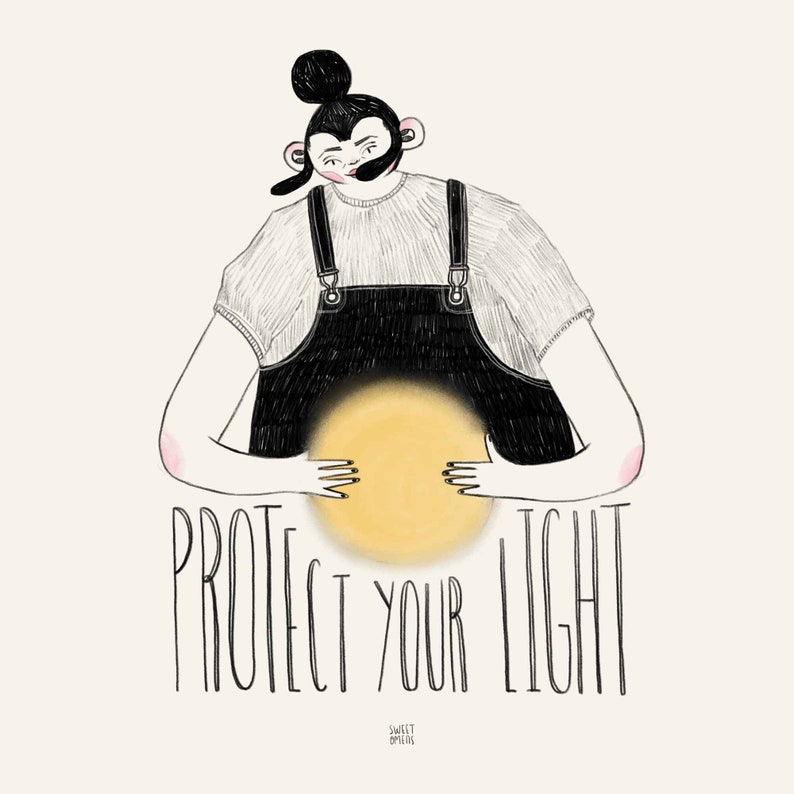Protect Your Light Art Print - Etsy