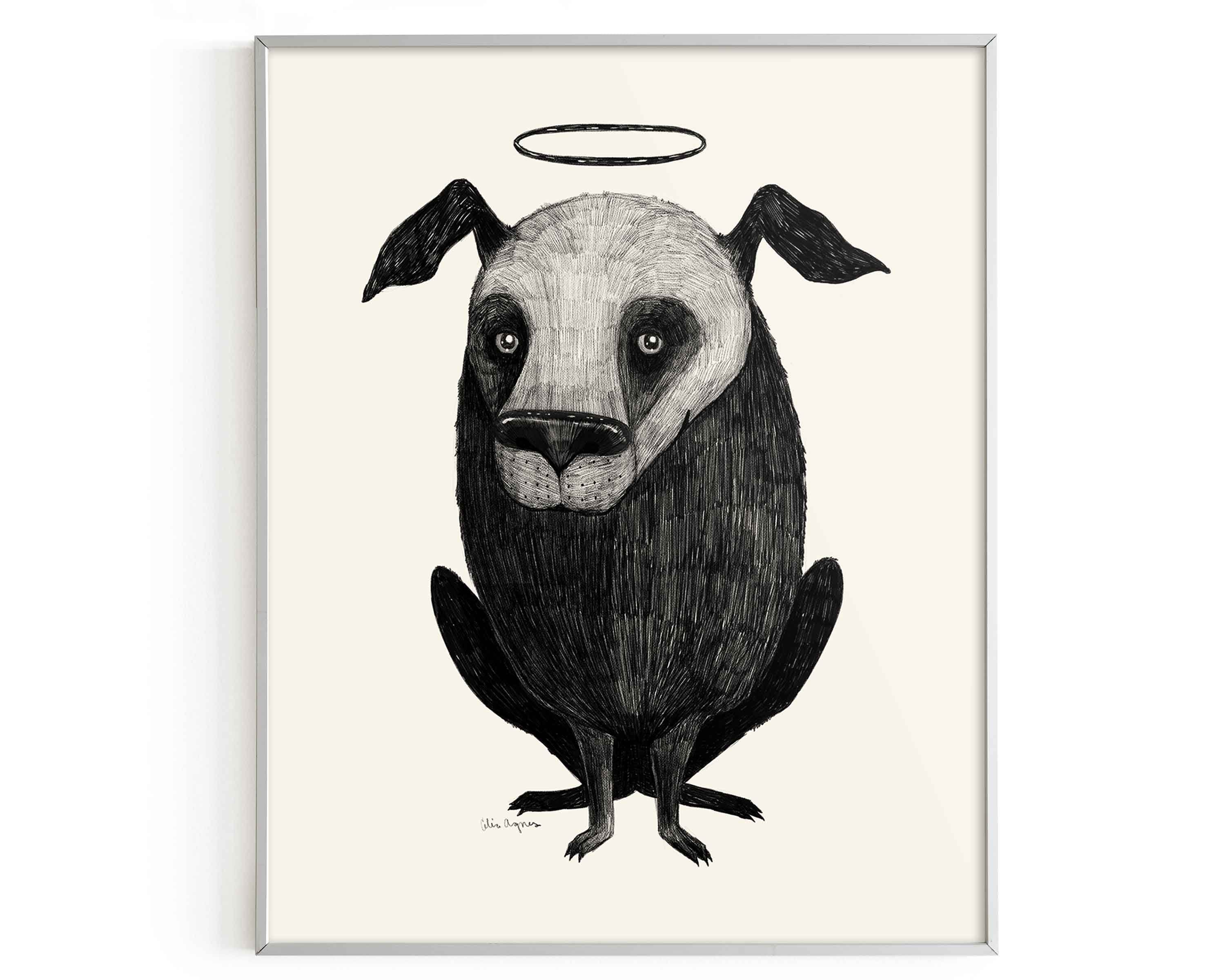 Ghost Dog Print - Etsy