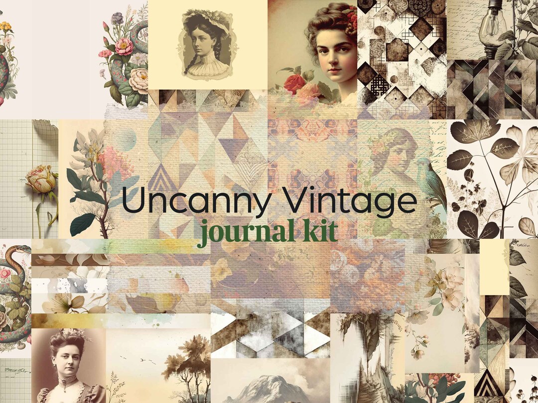 Uncanny Vintage Journal Printables - Etsy