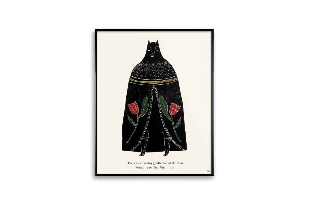 Medieval Wolf Gentleman Art Print - Etsy