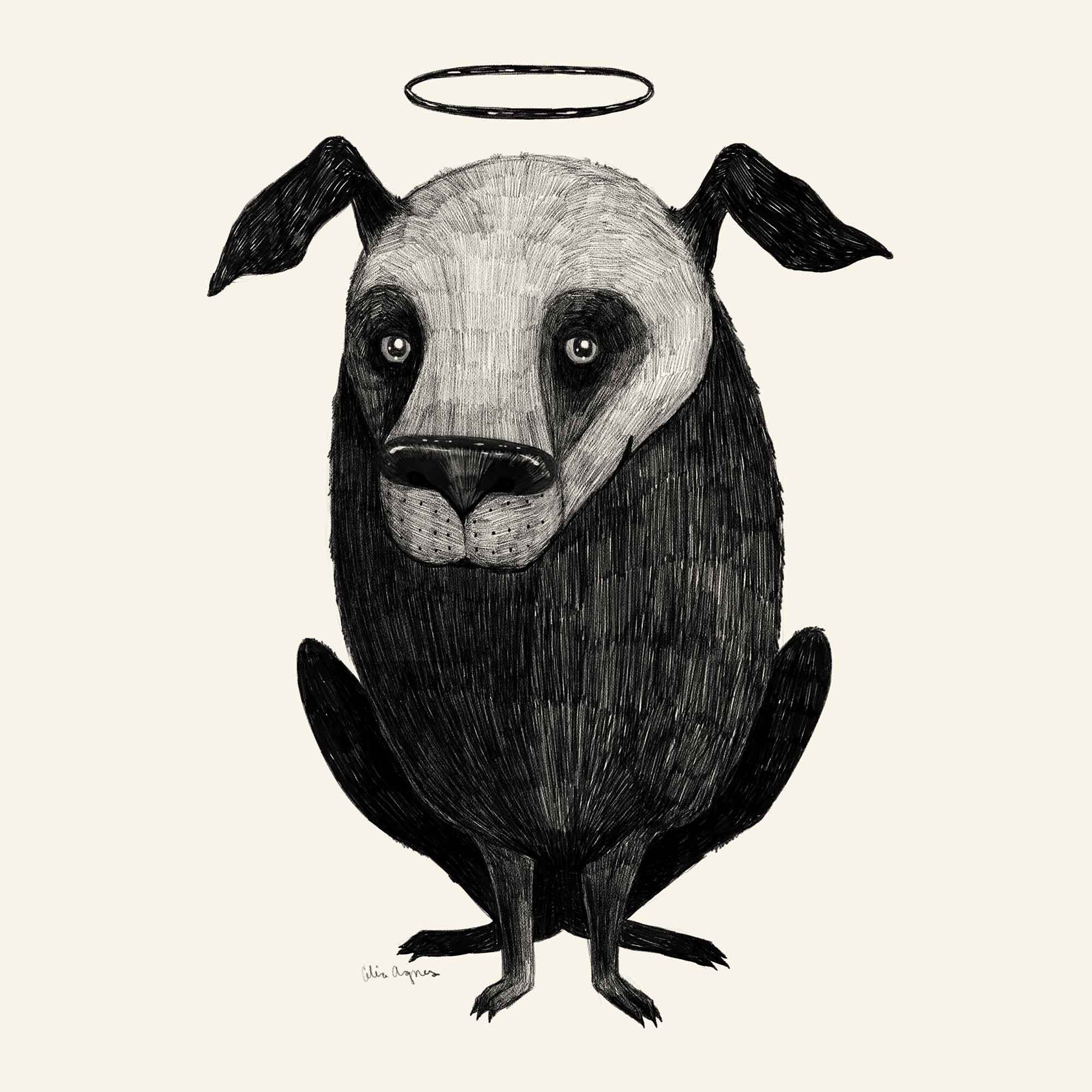 Ghost Dog Print - Etsy